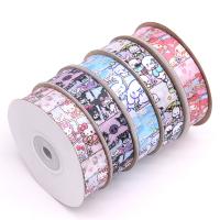 China Polyester Sanrio Cartoon Cute Pattern Ribbon for DIY Crafts Perfect Student Gift Box Packaging Ribbon for sale