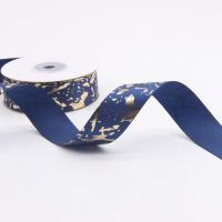 China 2.5cm Hot Stamping Ribbon Gift Box Packaging in Red Marble Pattern for DIY Father's Day for sale