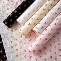 China Butterfly Printed Snow Pear Paper , Many Colors Flower Wrapping Paper for sale