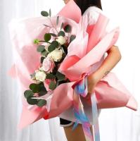 China 50*70cm Korean-style Thickened Waterproof Pearlescent Pear Paper for Flower Wrapping Bouquet Inner Lining and Cake Baking for sale