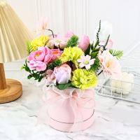 China Mixed soap flower hug bucket bouquet, graduation season, Teachers' Day, Mother's Day gift, soap flower bouquet gift box, cross-border for sale