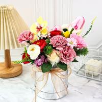 China Mixed soap flower hug bucket bouquet, graduation season, Teachers' Day, Mother's Day gift, soap flower bouquet gift box, cross-border for sale