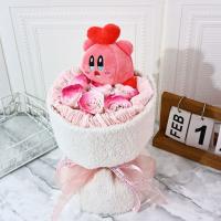 China Cartoon dolls, rose bouquets, soap flowers, Qixi Festival, Star Kirby dolls, flower bouquets, soap bouquets for sale