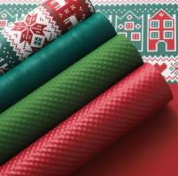 China Partysu Christmas Red Green Series Waterproof Floral Flower Packaging Paper Vibrant and Waterproof for sale