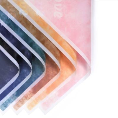 China Fashion Waterproof Flower Art Wrapping Paper for Festival 56*56cm LOVE Han Su Paper Flower Bouquet Wrapping for sale