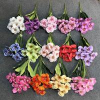 China Seven Head Tulip Simulation Fake Flower Handmade Bouquet Wedding Decoration with Silk Flower Artificial Flower Wedding Decoration Floor Flower Arrangement for sale