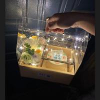 China Flower cake box, transparent pvc folding fruit flower box, Valentine's Day hand-held flower arrangement box, and popular flower gift box for sale