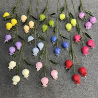 China Pomegranate fruit fake flower simulation bouquet handmade flower for wedding use artificial silk flower wedding landscape decoration for sale