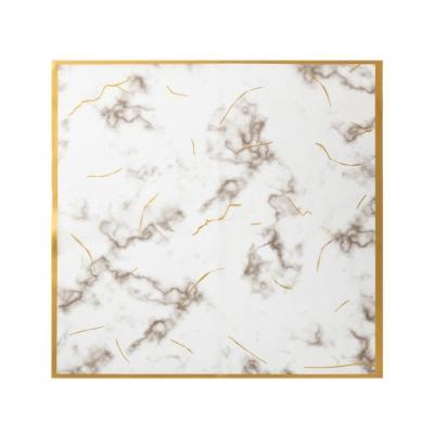 China Phnom Penh Marble Flower Wrapping Paper Waterproof Floral Art Bouquets with 58*58cm Han Su Paper for sale