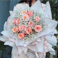 China Hansu Paper Matte Paper Flower Wrapping Paper Golden Edge Jelly Film DIY Material for Flower Bouquets Shipping Time 30-45 Days for sale