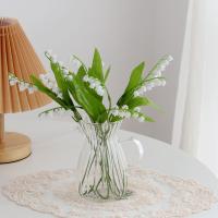 China Simulated small lily of the blue ins style fresh and light decorative items, wedding bride's hand bouquet, plastic artificial flower factory wholesale for sale