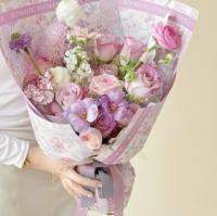 China Fresh Flower Packaging Kraft Paper Partysu DIY Floral Arrangement for Regular Blooming Flowers for sale