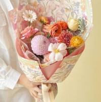 China Fresh Flower Packaging Kraft Paper Partysu DIY Floral Arrangement for Regular Blooming Flowers for sale