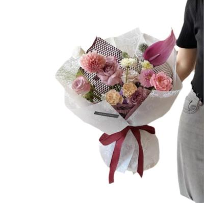 China OPP Bouquet Wrapping Paper Matte / Nosa Transparent Flower Packaging Material for sale