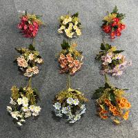 China Small wildflowers, fake flowers, simulated flower bouquets, handmade flowers for weddings, artificial silk flowers, wedding scenery decoration, floor arrangement for sale