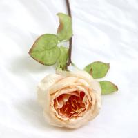 China ins big-headed artificial rose, charred edge rose, artificial flower, home decoration flower, silk flower, wedding bouquet for sale