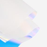 China Candy Colored Crystal Glass Waterproof Floral Flower Wrapping Paper for Partysu 57*57cm for sale