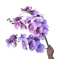 China High end Wedding Bean Sand Purple Butterfly Orchid Rose Wedding Simulation Flower Wedding Hall Road Guide Ceiling Flower Arrangement for sale