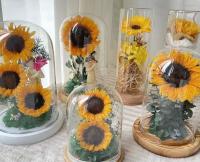 China Preserved flower Sun Flower romantic Valentine's Day gift hand-made bouquet material for sale