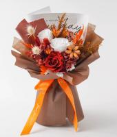 China Eternal rose bouquet, Valentine's bouquet, premium bouquet, Teacher's Day gift, mini gift, dried flowers, wholesale for cross-border for sale