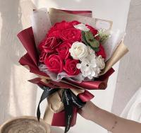 China Soap Flower Valentine's Day Mother's Day Soap Rose Bouquet Single Carnation Soap Flower for sale