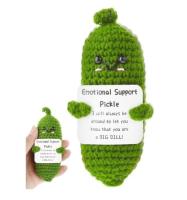 China Knitted Cotton Doll, 10x6x4cm, Soft Fabric, for Valentine's Day & Kids Gift for sale