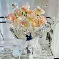 China Niche Style Mermaid Rose Soap Flower Bouquet, Handmade Scented Artificial Roses for Valentine’s Day, Mother’s Day, Birthday & Holiday Gifts for sale