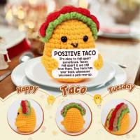 China Positive Crochet Taco Birthday Gifts Crochet Dolls Emotional Inspirational Support Positive Present for Graduation Mom Teachers for sale