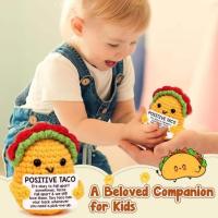 China Positive Crochet Taco Birthday Gifts Crochet Dolls Emotional Inspirational Support Positive Present for Graduation Mom Teachers for sale