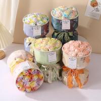 China Handmade Soap Flower Bouquet Valentine Gift Graduation Children Day Decorative Wedding Favor Soap Rose Finished for sale