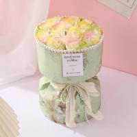 China Handmade Soap Flower Bouquet Valentine Gift Graduation Children Day Decorative Wedding Favor Soap Rose Finished for sale
