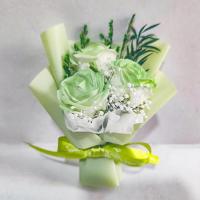 China Mini Soap Flower Red Rose Small Bouquet Handmade Lightweight Model 012 Valentine's Day Mother's Day Thanksgiving for sale