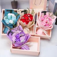 China Hot Sale Valentine's & Mother's Day Gift Soap Flower Bouquet in Gift Box, Romantic Artificial Rose Bouquet for Wedding, Anniversary & Home Decoration for sale