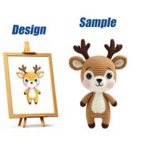 China Handmade Cotton Crochet Tiger Plush Toy 10-30cm, Custom Logo OEM Stuffed Animal for Gift & Decoration for sale