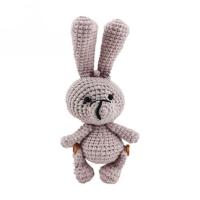China Custom Crochet Bunny Plush Toy 11-30cm, Soft Cotton OEM Stuffed Animal for Kids & Gifting for sale
