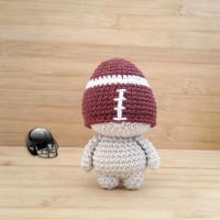 China Amigurumi Soft Toys Baseball Hats Baby Boy Crochet Faceless Doll Handmade Dolls for sale