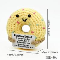 China Handmade Donut Crochet Plush, Eco-Friendly Textile & Fabric Emotional Support Gift for sale