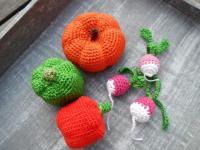 China Amigurumi Baby Play Cute Vegetable Crochet Handmade Baby Toys for sale