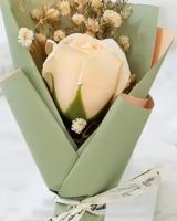 China Mini Soap Rose Bouquet Unique Bulk Wedding and Valentine's Day Gifts Dried Soap Flowers for sale