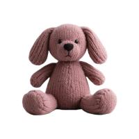 China Cute Hot Sale Animal Knitting Doll Customized Animal Crochet Knitted Toys for Babies Custom Handmade Knitted Doll for sale