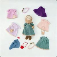 China Muslim Hijab Crochet Doll, 11-30cm 100% Cotton Amigurumi for Ramadan/Eid Gifts for sale