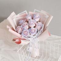 China Handmade Soap Rose Flower Bouquet Gift Box, Long Lasting Fragrance Soap Flower Bouquet for Valentine Christmas Birthday Wedding Custom Logo Gift for sale