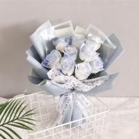 China Handmade Soap Rose Flower Bouquet Gift Box, Long Lasting Fragrance Soap Flower Bouquet for Valentine Christmas Birthday Wedding Custom Logo Gift for sale