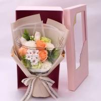 China Rose Soap Flower Bouquet Gift Mother's Day Flower Bouquet Gift Box New Products Unique Flowers Gift for sale