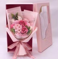 China Rose Soap Flower Bouquet Gift Mother's Day Flower Bouquet Gift Box New Products Unique Flowers Gift for sale