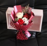 China Hot Sale Soap Flowers Bouquet Gift Box Artificial Flower Dried Flower for Birthday Valentine's Day Christmas for Mother's Day for sale