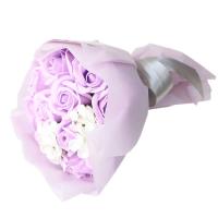 China Valentines Day Birthday Gift Colorful Artificial Soap Rose Soap Flowers Bouquet Decorative Plants for sale