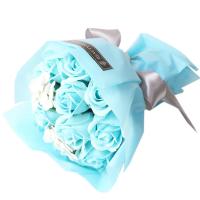 China Valentines Day Birthday Gift Colorful Artificial Soap Rose Soap Flowers Bouquet Decorative Plants for sale