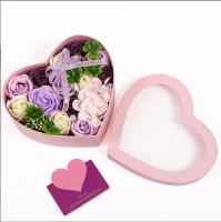 China Soap Flower Heart Shape Box 2026 Valentines Day Mother's Day Gift Soap Flowers Box Gift Set for sale