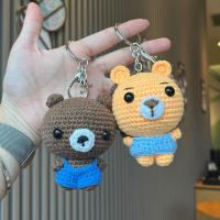 China Wholesale Custom Handmade Crochets Plush Toy Animal Character Anime Figure Doll Crochet Keychain for Car Home Decoration for sale
